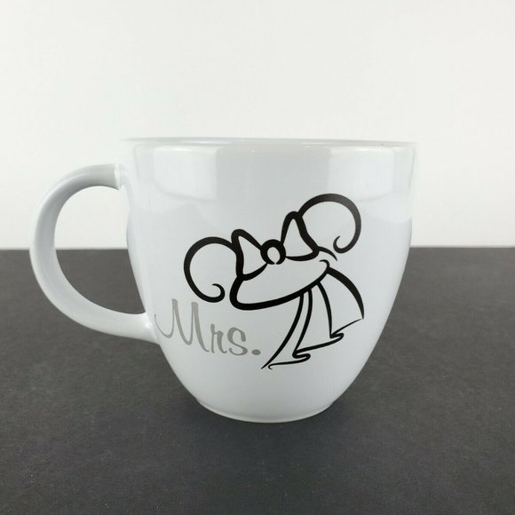 Disney | Dining | Authentic Disney Parks Mrs Bride Coffee Mug Minnie ...